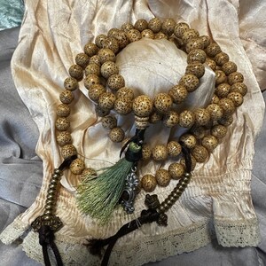 LOTUS Seed PRAYER MALA * Lotus Prayer Beads * Tibetan Lotus Mala ...