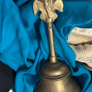 TEMPLE BELL INDIA * Old Brass India Bell * India Temple Hand Bell ...