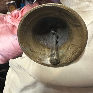 TEMPLE BELL INDIA * Old Brass India Bell * India Temple Hand Bell ...