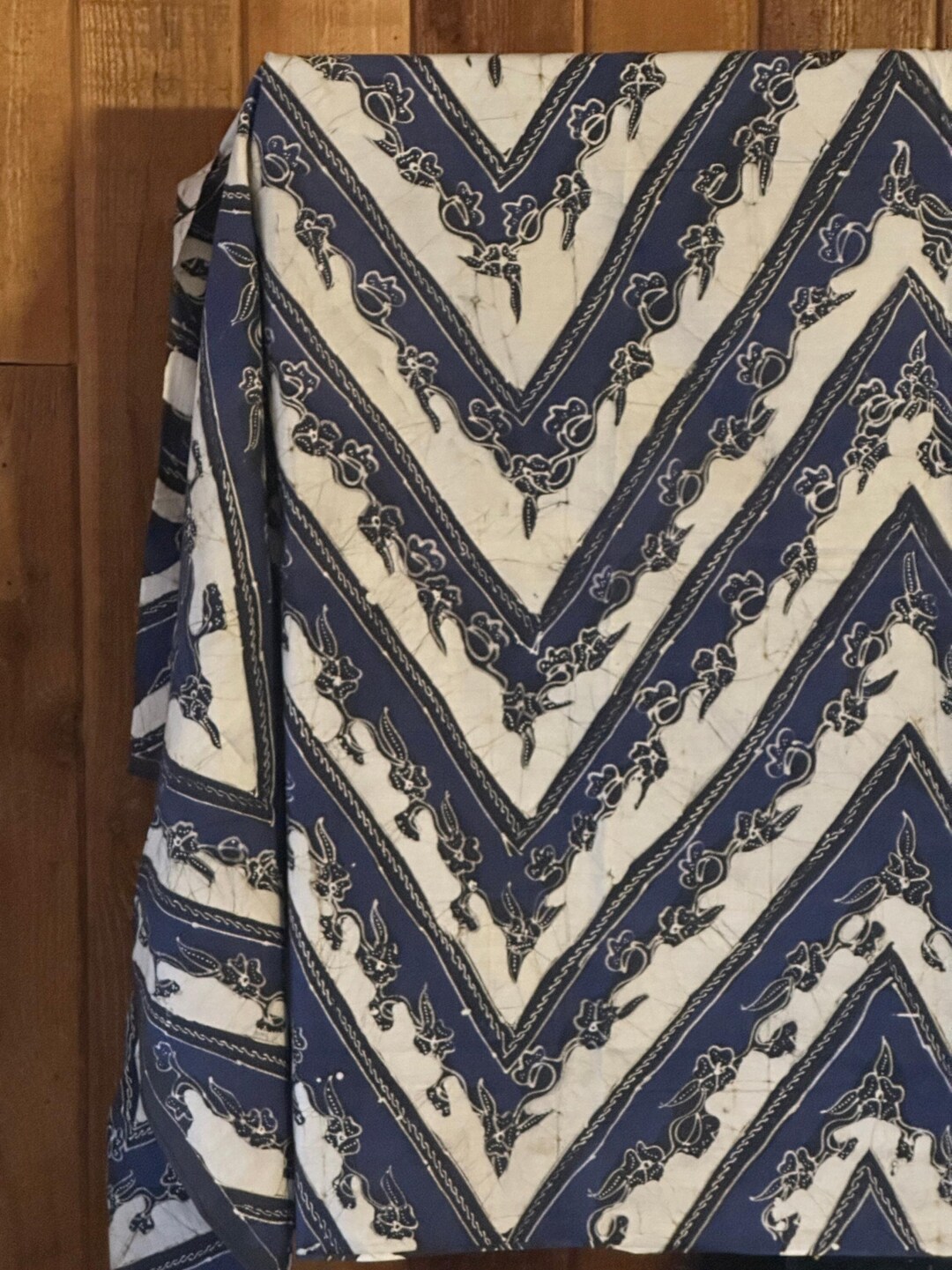 Vintage Indigo Batik Tulis Sarong: Hand-drawn Original Motif. *. 100 ...