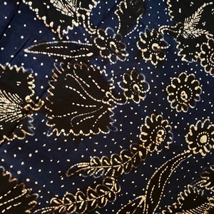 BATIK TULIS SARONG Indigo Dye Batik Cotton Vintage Cotton Batik Sarong ...