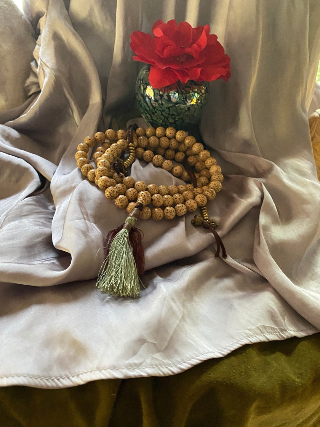 LOTUS SEED Prayer MALA Lotus Prayer Beads Meditation Calming Beads ...