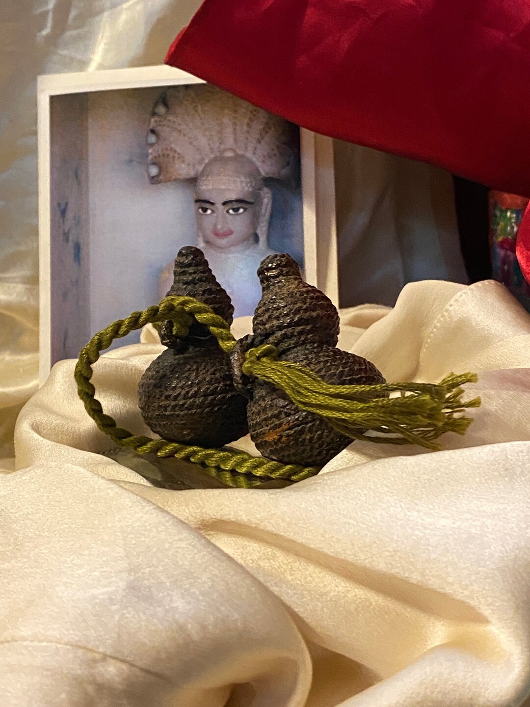 HOME PROTECTION GOURDS * Thai Hilltribe Good Luck Wish * Lacquered ...