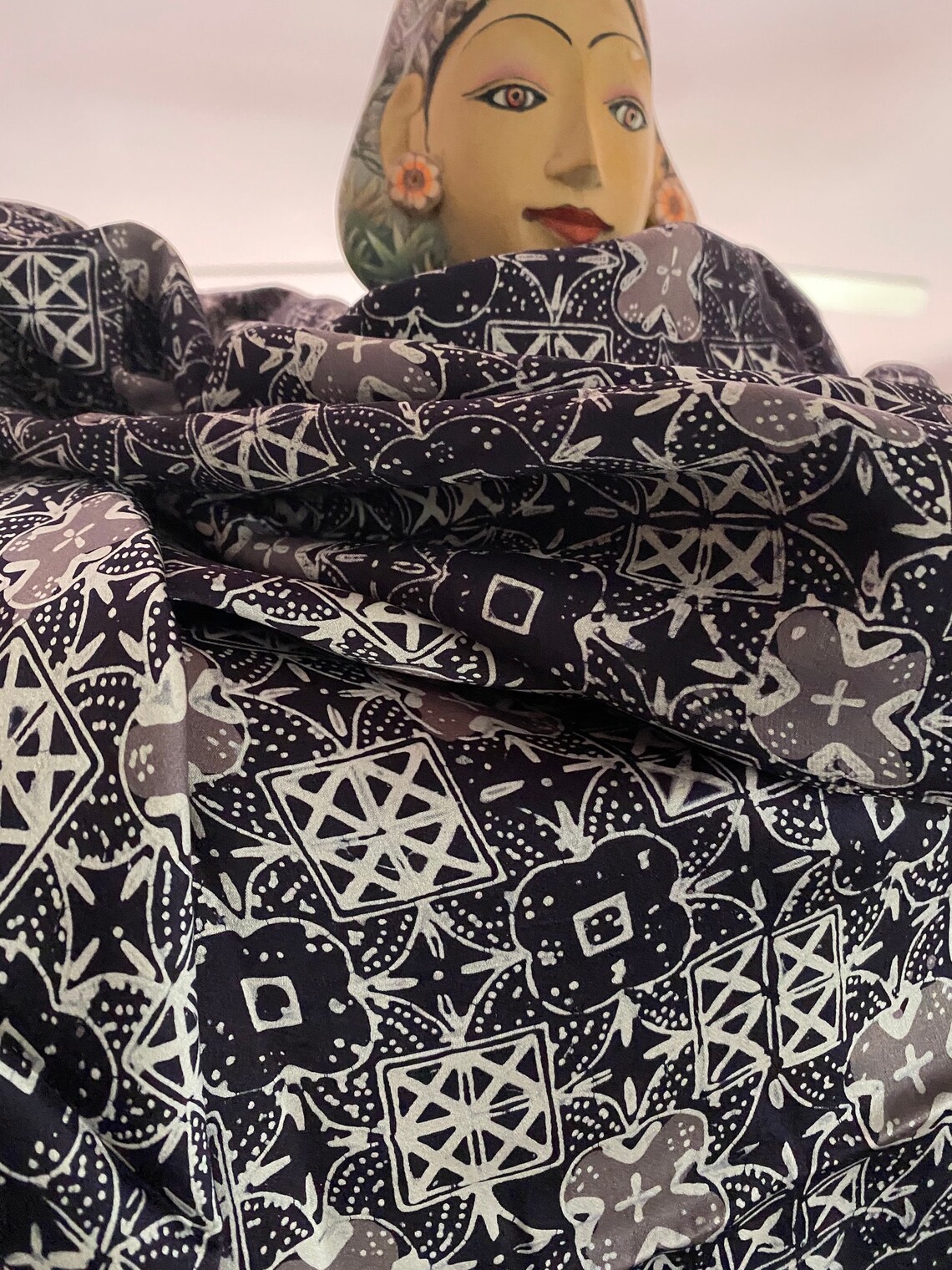 100 % SILK BATIK SARONG Original Design Hand Processed - Etsy