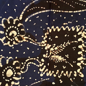 BATIK TULIS SARONG Indigo Dye Batik Cotton Vintage Cotton Batik Sarong ...