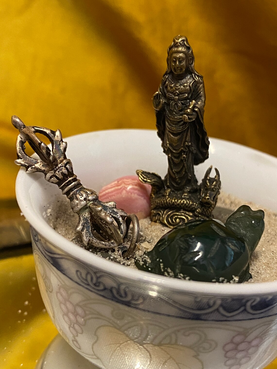 Miniature Altar Shrine Kit: Quan Yin, Dorje, Jade Turtle. *. Devotional ...