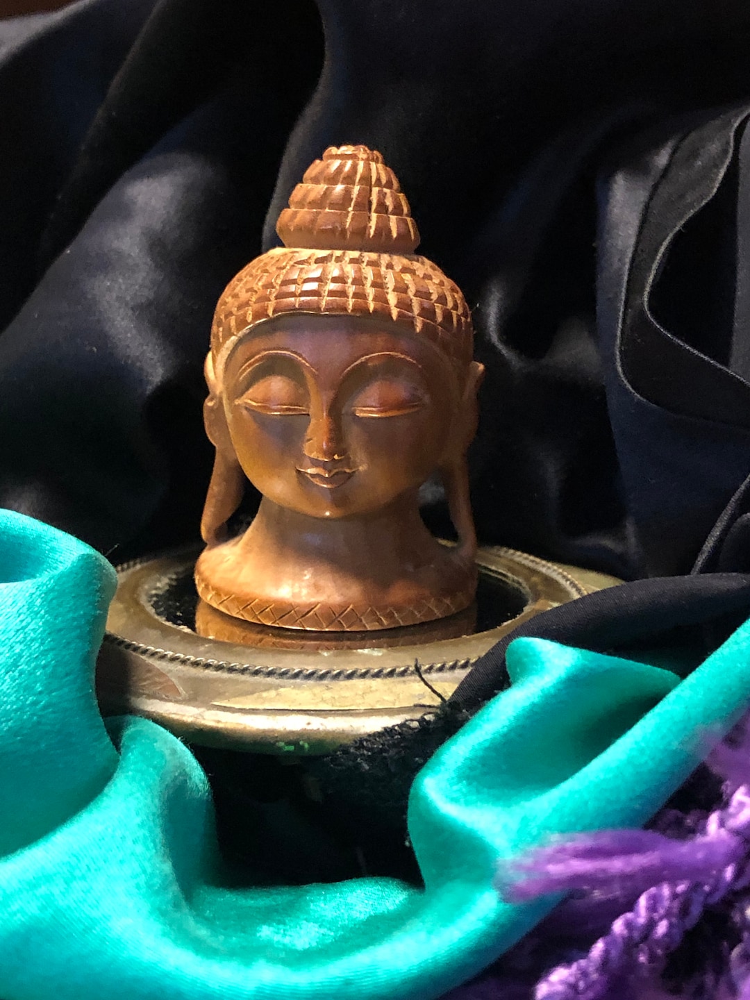 BUDDHA SCULPTURE * Buddha WOOD Sculpture * Buddha Home Altar Statue ...