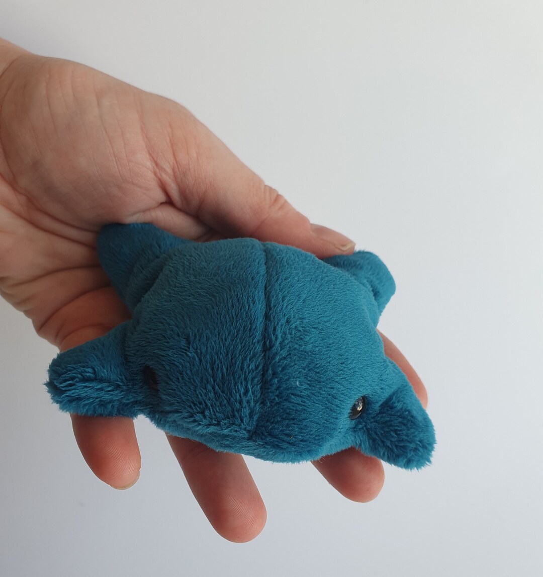 Mallard Dark Green Bean Frog. Cute Soft Fluffy Frog Filled With Plastic ...