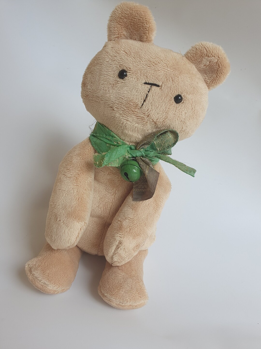 Cream Bean Bear. Traditional Inspired Brown Bear With Beanie Arms and ...