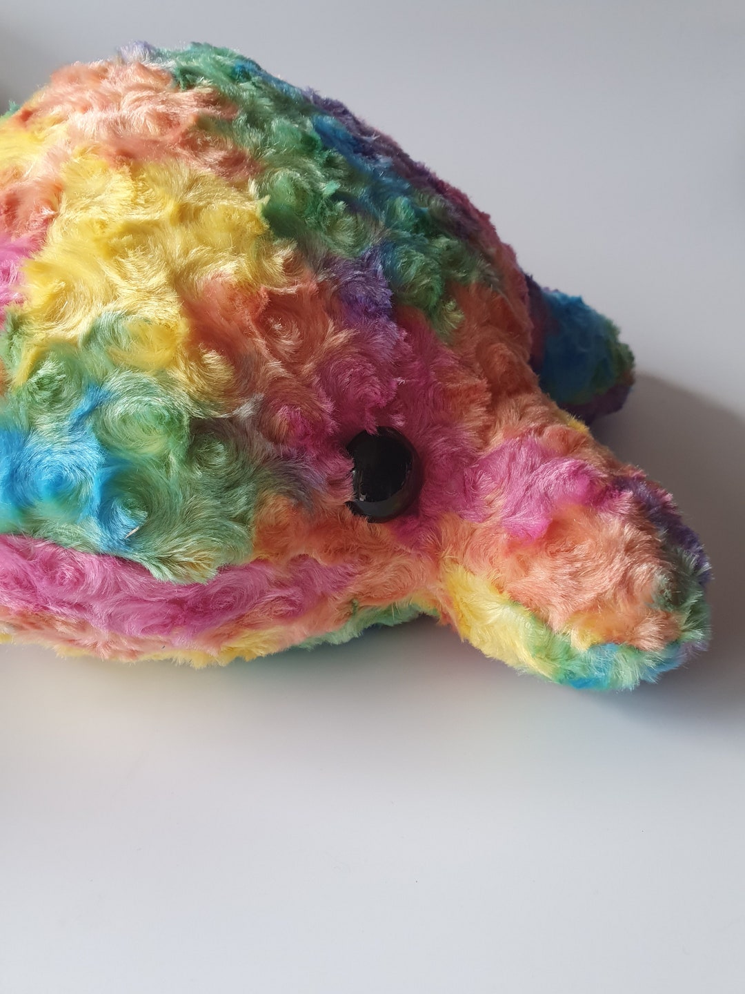 Rosie Rainbow Giant Frogs. Faux Fur Tyedye Flower Pattern Cute Funny ...