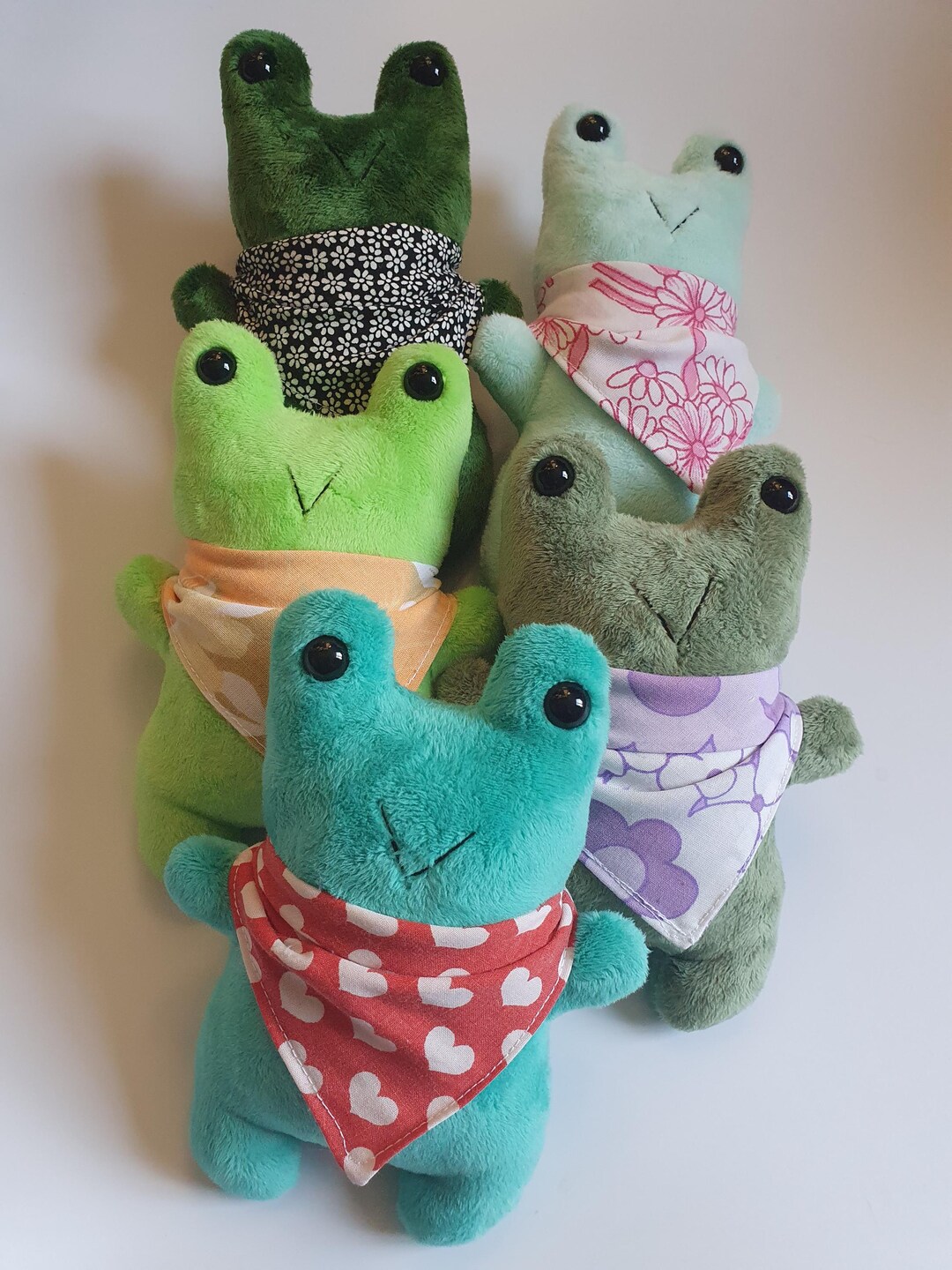 Frog Teddies. Pocket Frog Friends Travel Friend. Ooak Handmade Frogs in ...