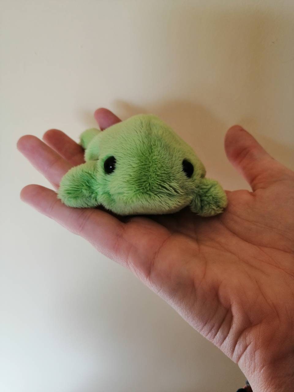Baby Bean Frog. Cute Soft Fluffy Frog Filled With Plastic - Etsy