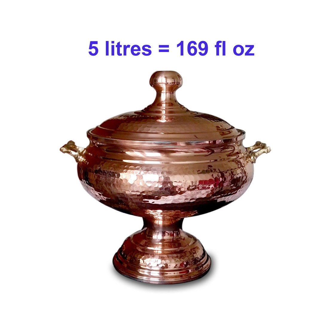 Handmade Big Copper Soup Tureen, Soup Server Pot, Large Serving Bowl - Etsy