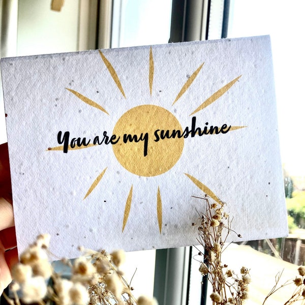 You Are My Sunshine Birthday Card - Etsy UK