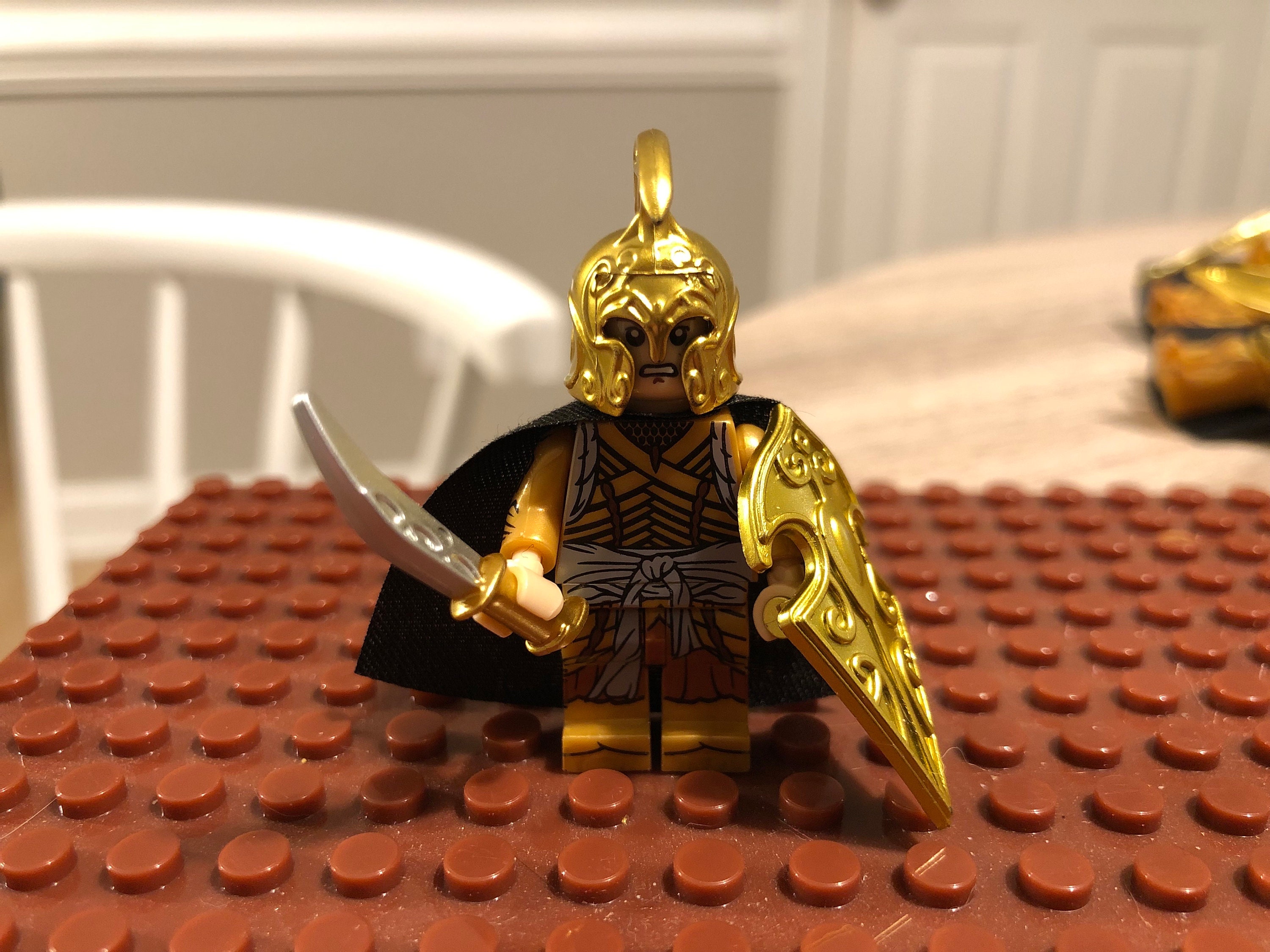 NEW Fantasy Ancient Shiny Gold Armor Warrior Custom Minifigure With ...