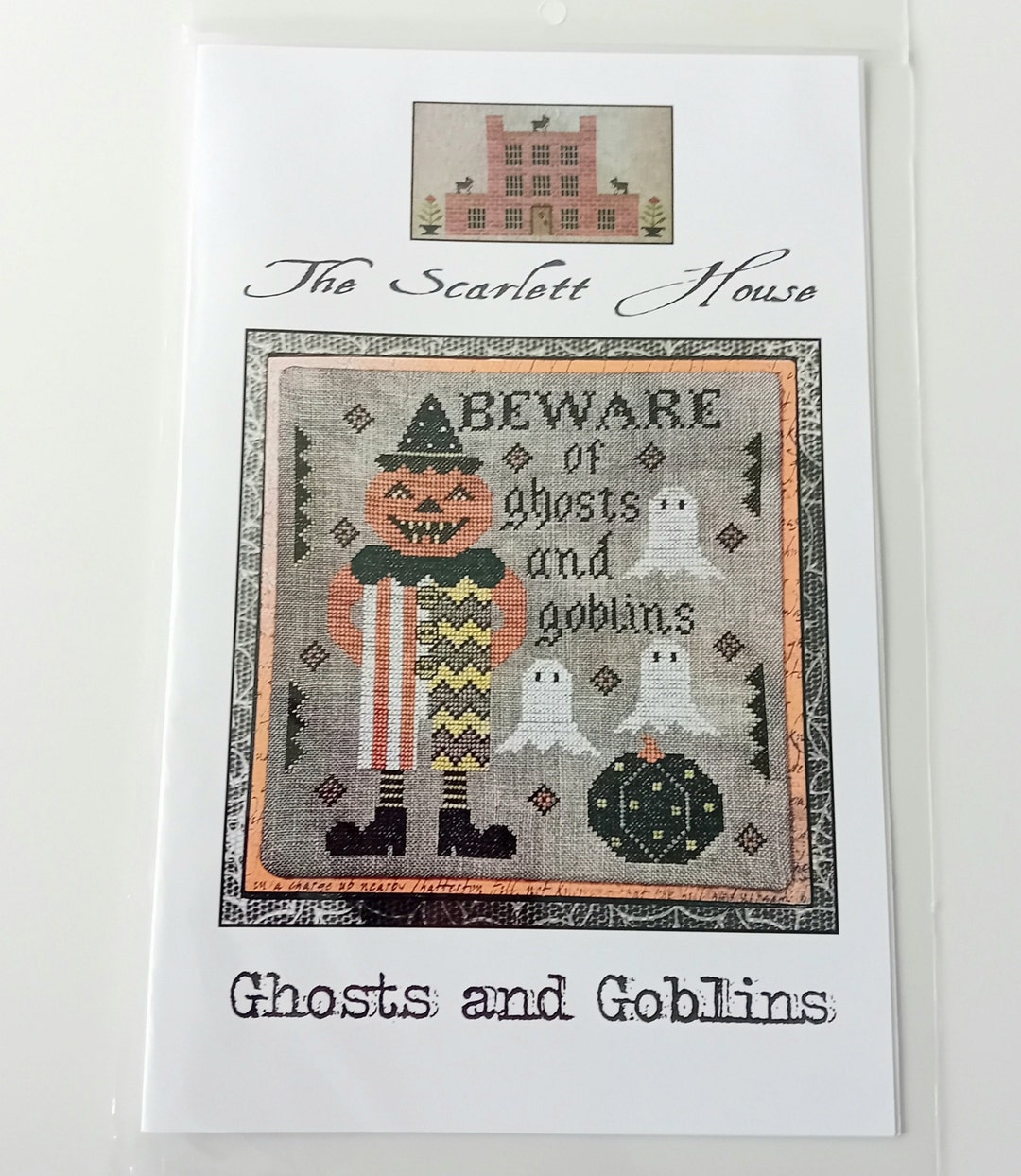 Ghost and Goblins by the Scarlett House, Counted Cross Stitch Chart ...