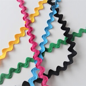 Ric Rac Trim, Ribbon Braid Trim, Sold by the Metre, Choice of Colours ...