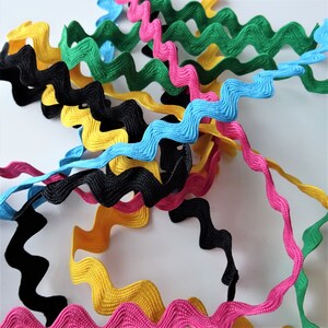 Ric Rac Trim, Ribbon Braid Trim, Sold by the Metre, Choice of Colours ...