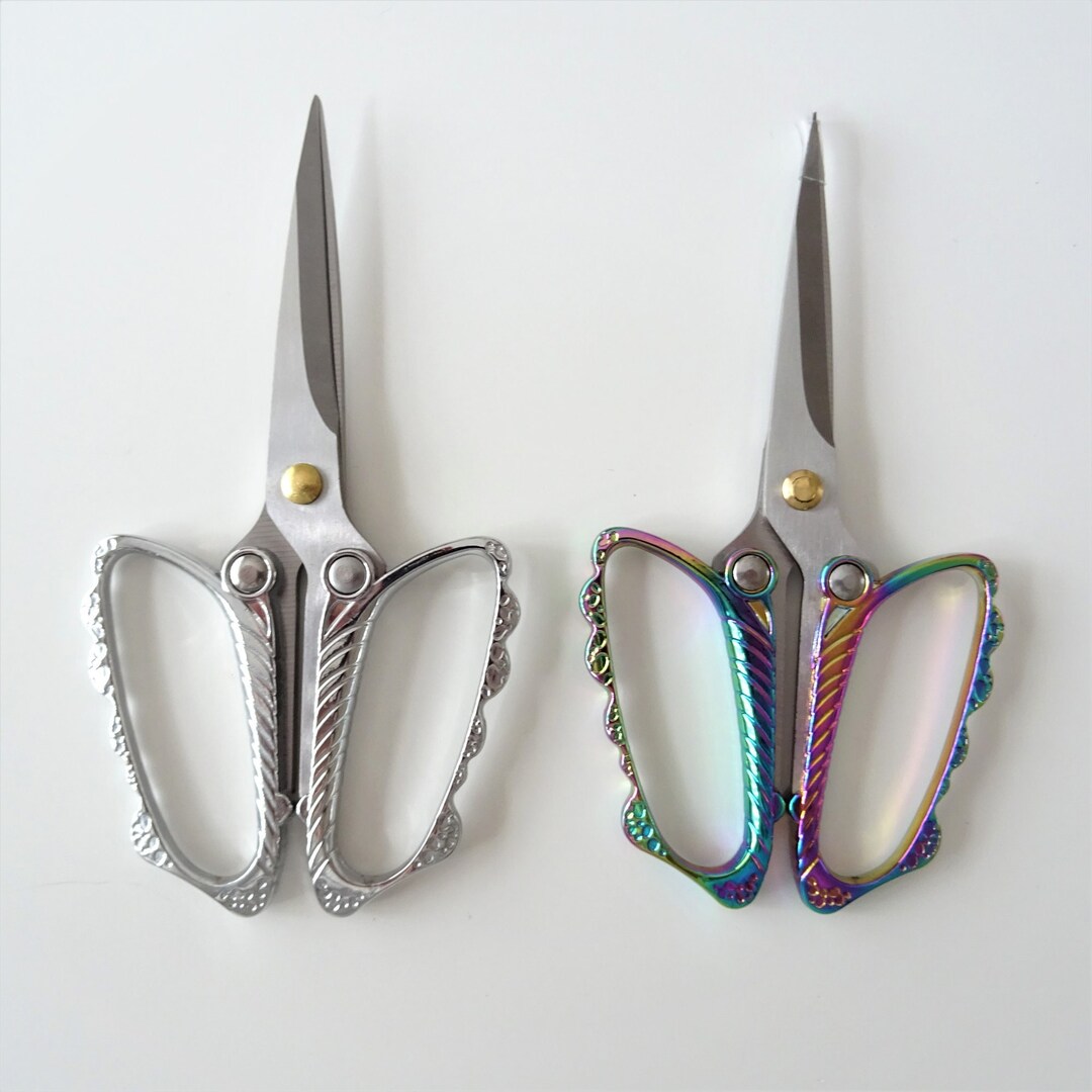 Butterfly Embroidery Scissors, Fun Craft Sewing Scissors, Iridescent ...