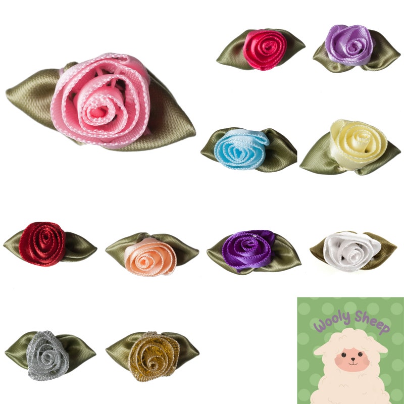 Satin Ribbon Roses - Etsy