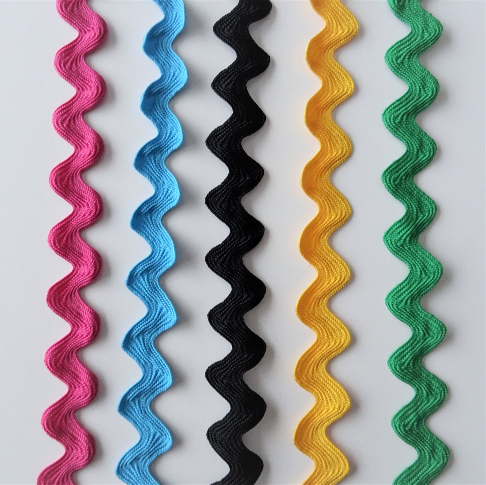 Ric Rac Trim, Ribbon Braid Trim, Sold by the Metre, Choice of Colours ...