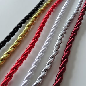 Twisted Cord Braid in Assorted Colours and Widths , Sold by the Meter ...