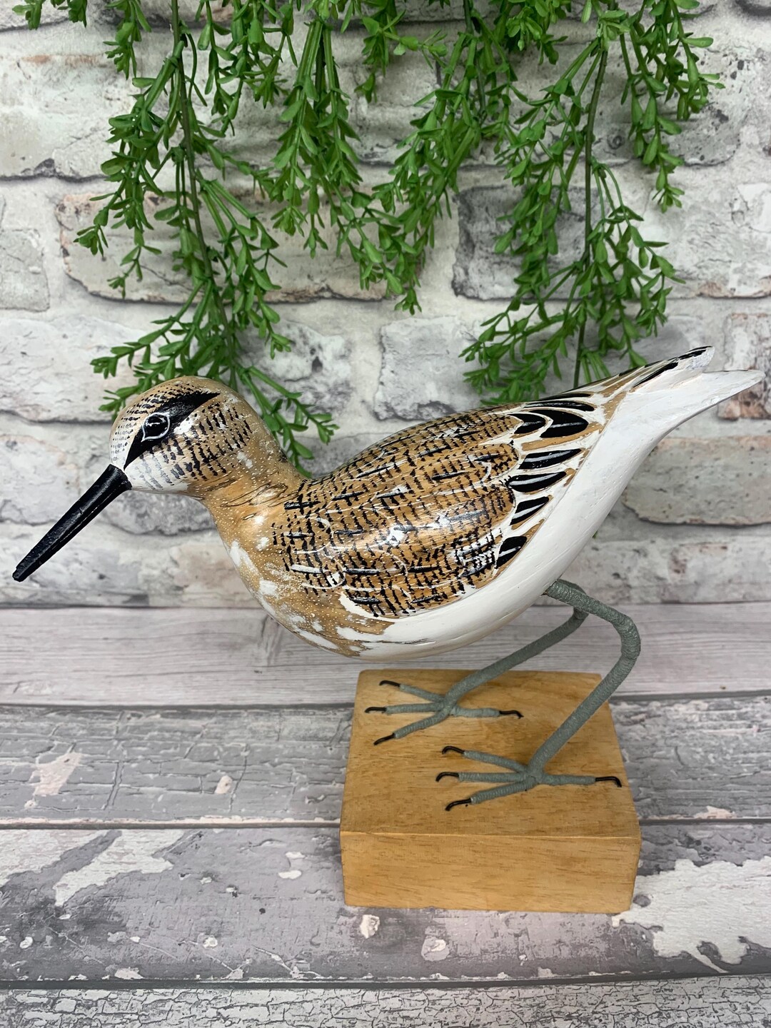 Hand Carved Sand Piper, Bird Art, Gifts for Bird Lovers, Retirement ...