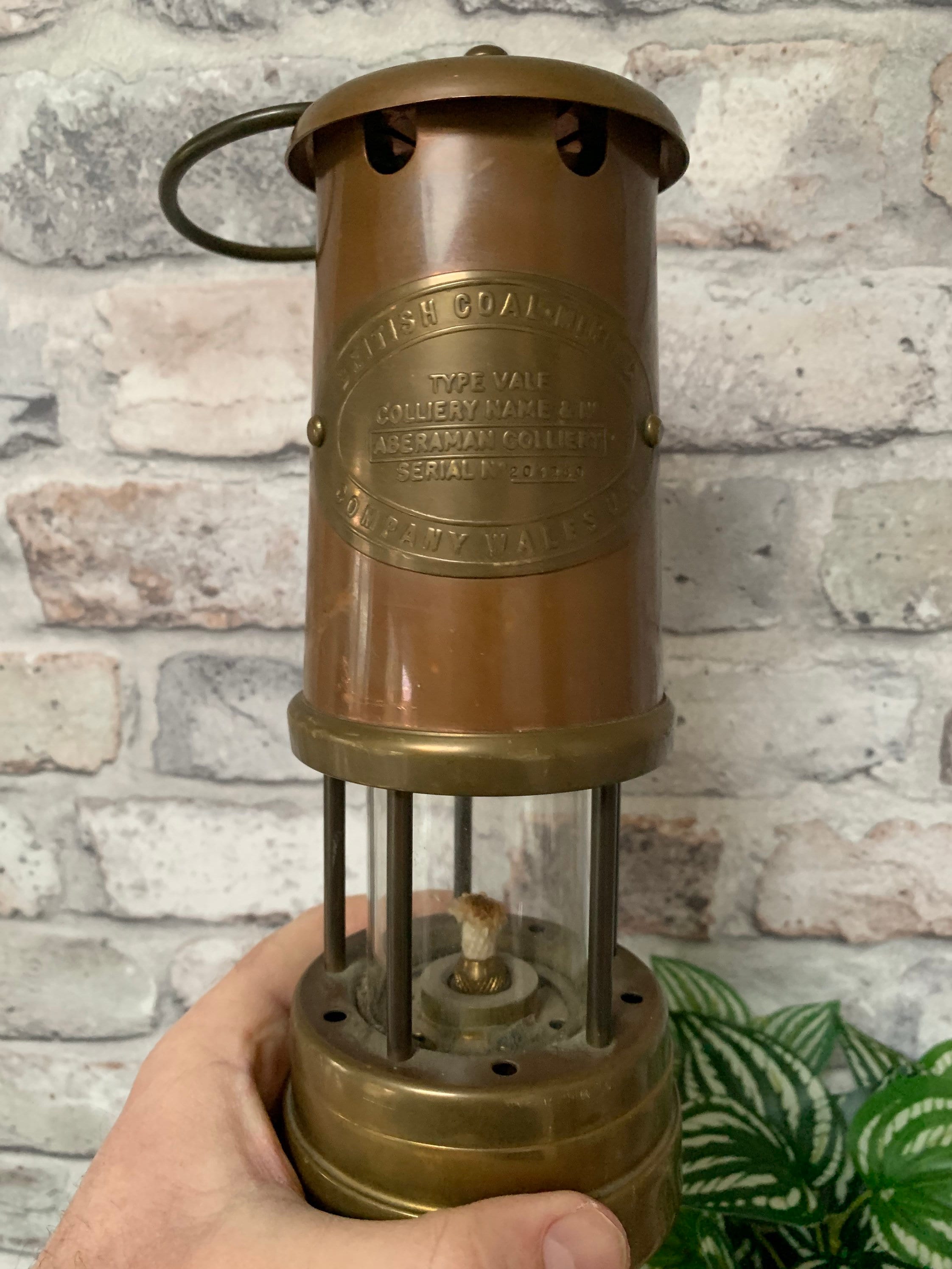 Aberaman Colliery Miners Lamp Reproduction, Welsh Paraffin Lamp - Etsy