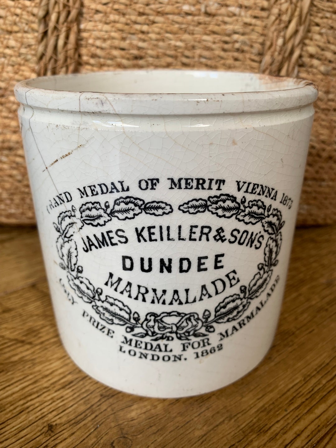 Antique James Keiller Dundee Marmalade Pot, English Advertising - Etsy