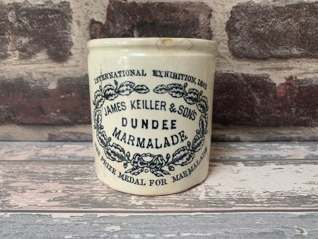 James Keiller & Sons 1lb Dundee Marmalade Pot, Antique Ironstone ...