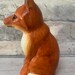 Red Fox Hand Carved Gifts Wooden Ornament, Gifts for Animal Lovers ...