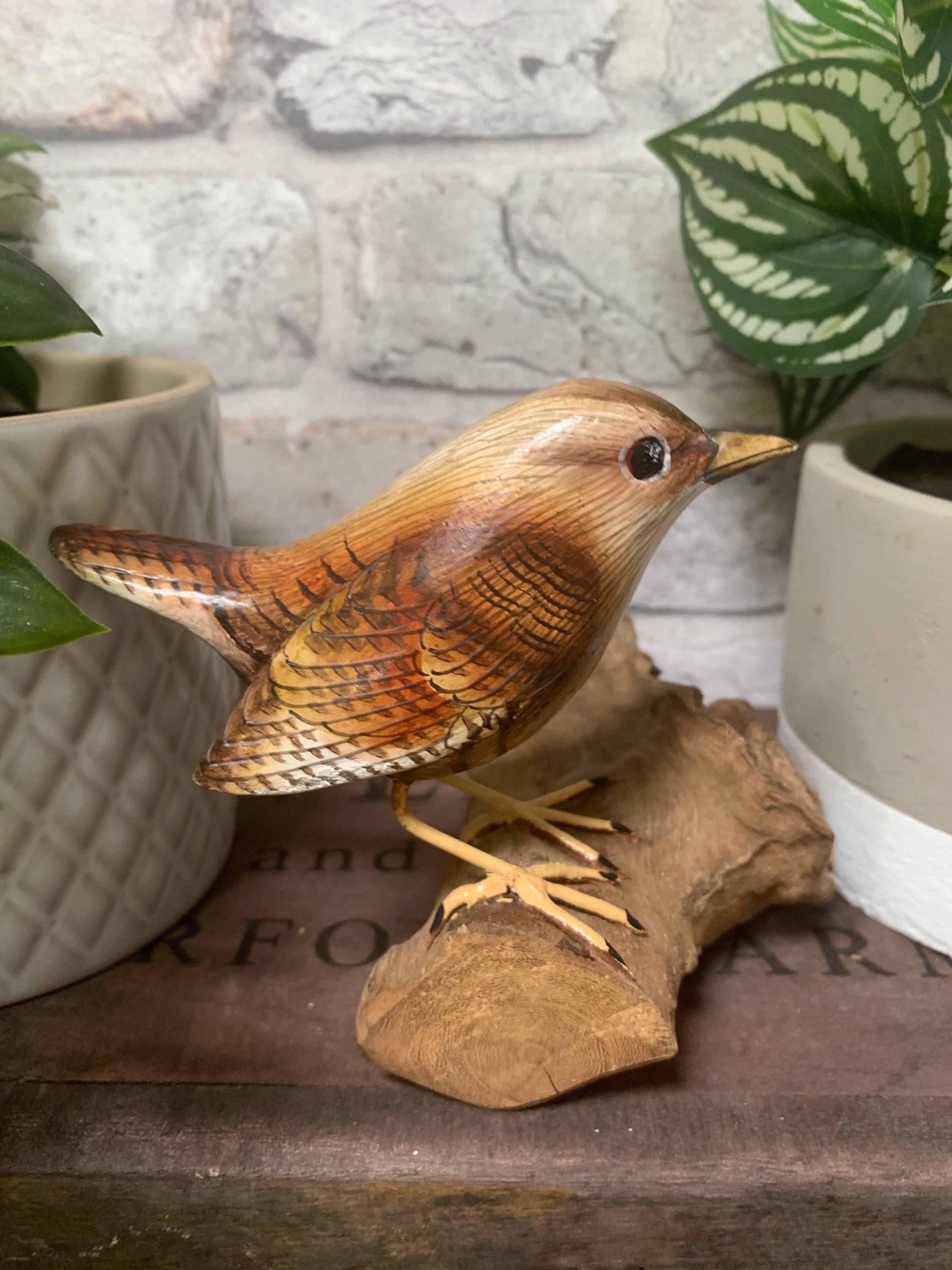 Wren Ornament Hand Carved Wooden Bird Gifts for Bird Lovers - Etsy