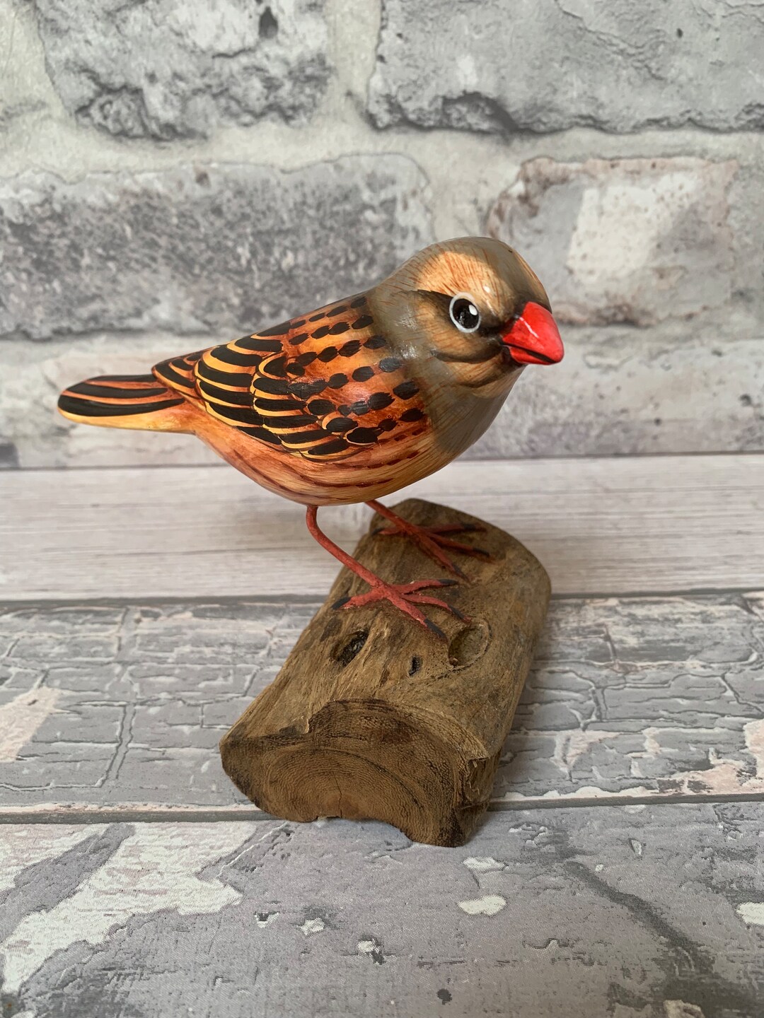 Red Billed Quelea Ornament Hand Carved Wooden Bird Bird Art - Etsy