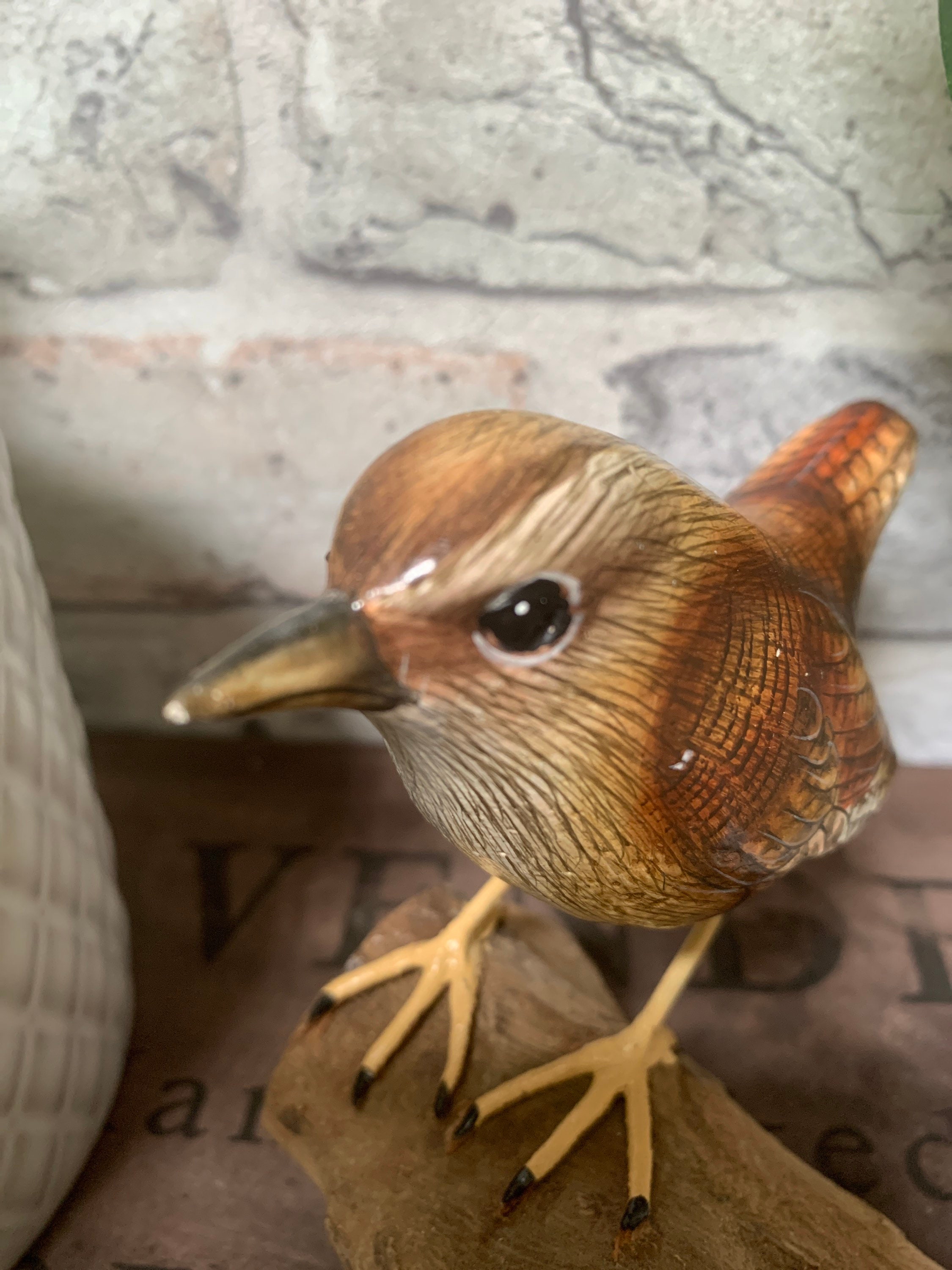 Wren Ornament Hand Carved Wooden Bird Gifts for Bird Lovers - Etsy