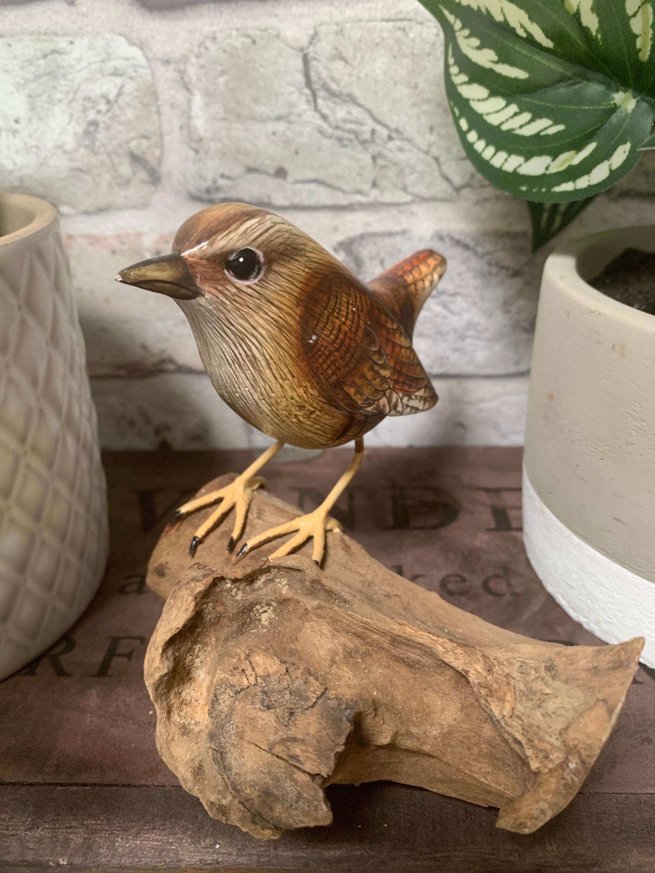 Wren Ornament Hand Carved Wooden Bird Gifts for Bird Lovers - Etsy