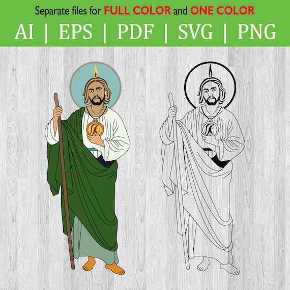 Saint Judas SVG / Jude the Apostle SVG / Saint Judas St. Jude - Etsy