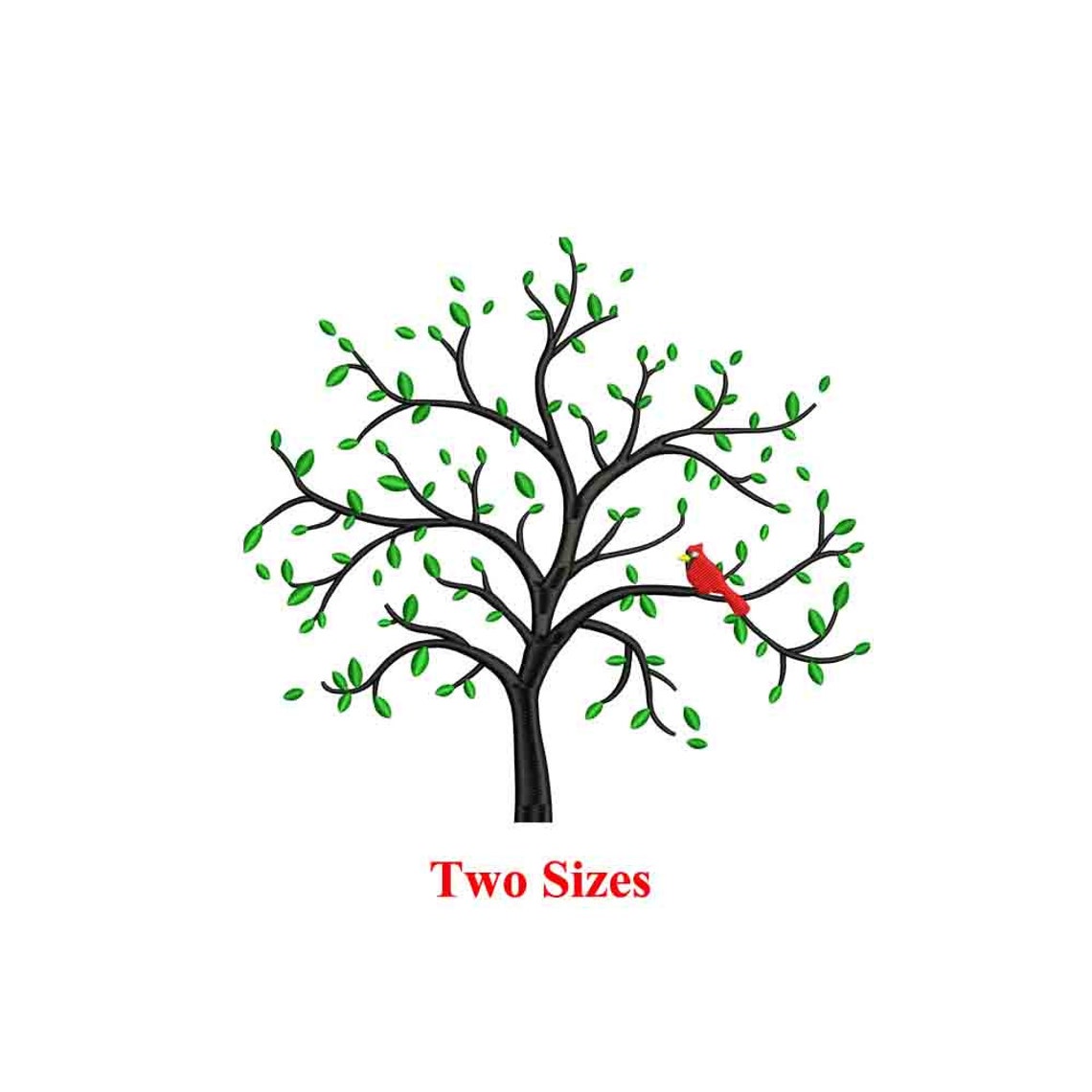 Cardinal Tree Machine Embroidery Design / Cardinal Bird / Tree - Etsy
