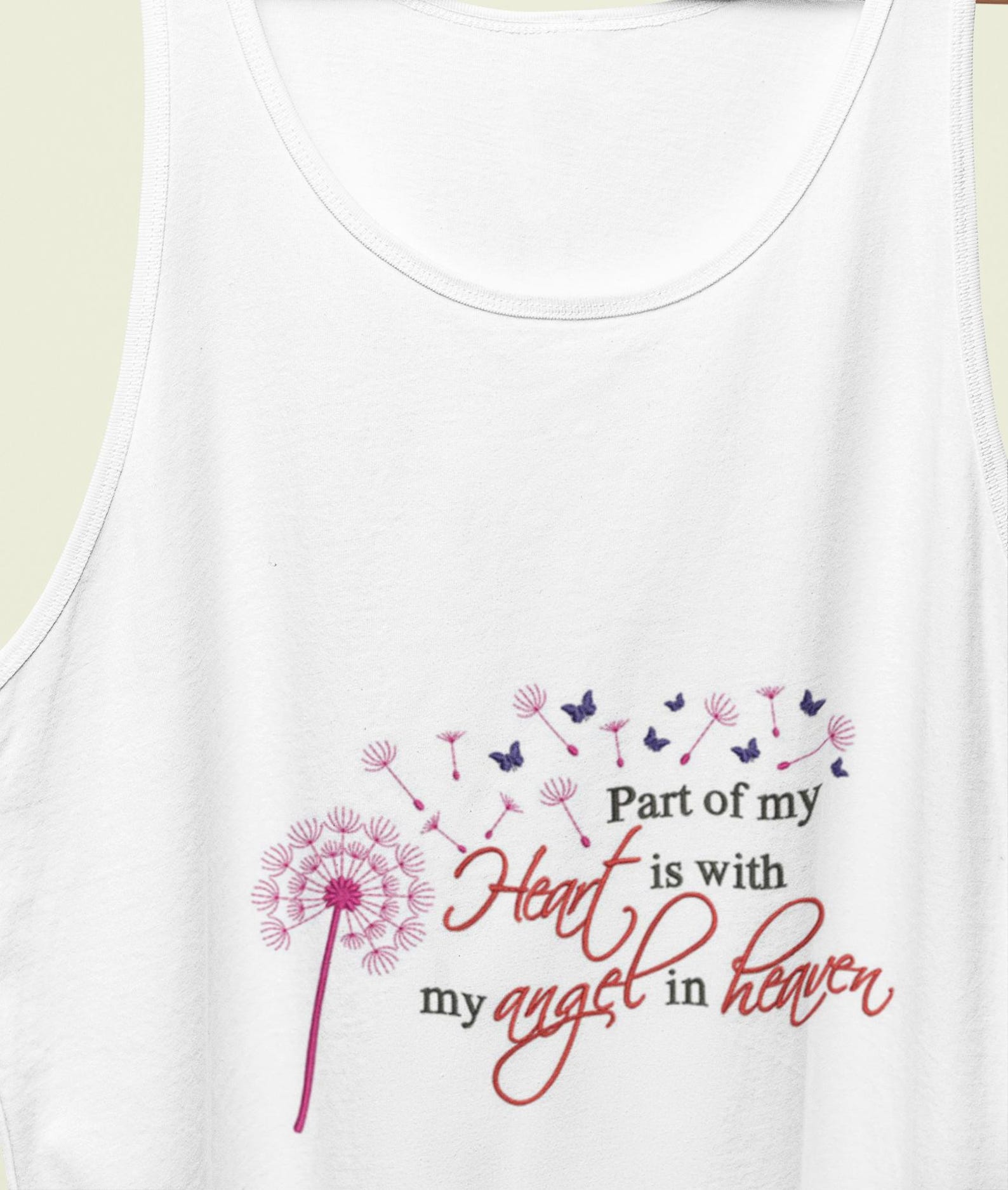 Angel in Heaven Machine Embroidery Design | Dandelion Flower | Memory ...