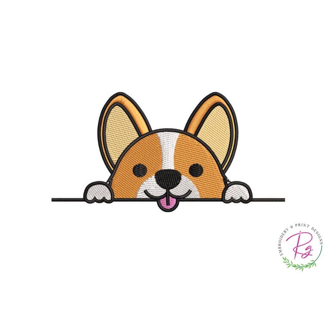 Dog Face Embroidery Design / Embroidery Pattern / Dog Head /happy Face ...