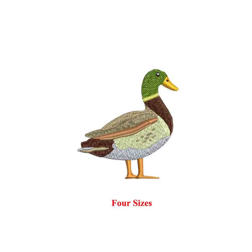 Mallard Duck Machine Embroidery Design / Hunting Duck / Duck With Four ...