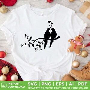 Valentine Love Birds SVG Cut File / Valentine Love / Love Birds ...