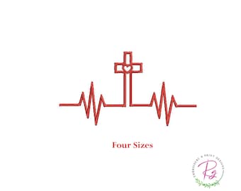 Heart Beat Embroidery - Etsy