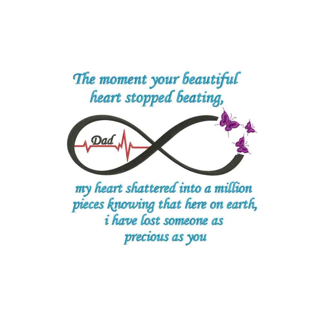 Memorial Embroidery Design | Remembrance, 8x10 Hoop (digital File) - Etsy