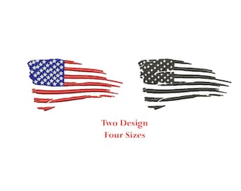 American Flag Embroidery - Etsy