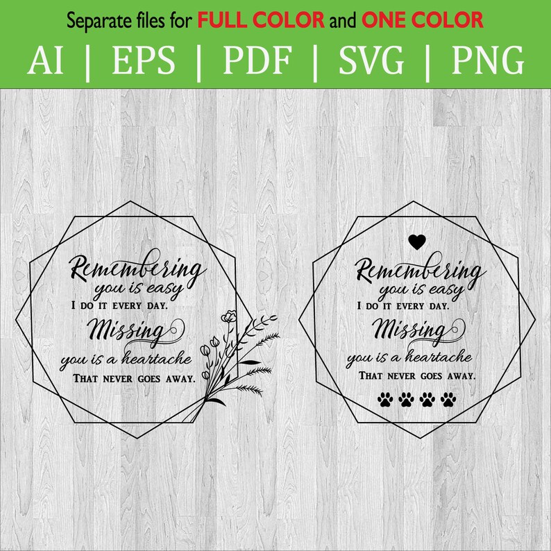 Remembering You is Easy Missing You is Headache & Remembering - Etsy