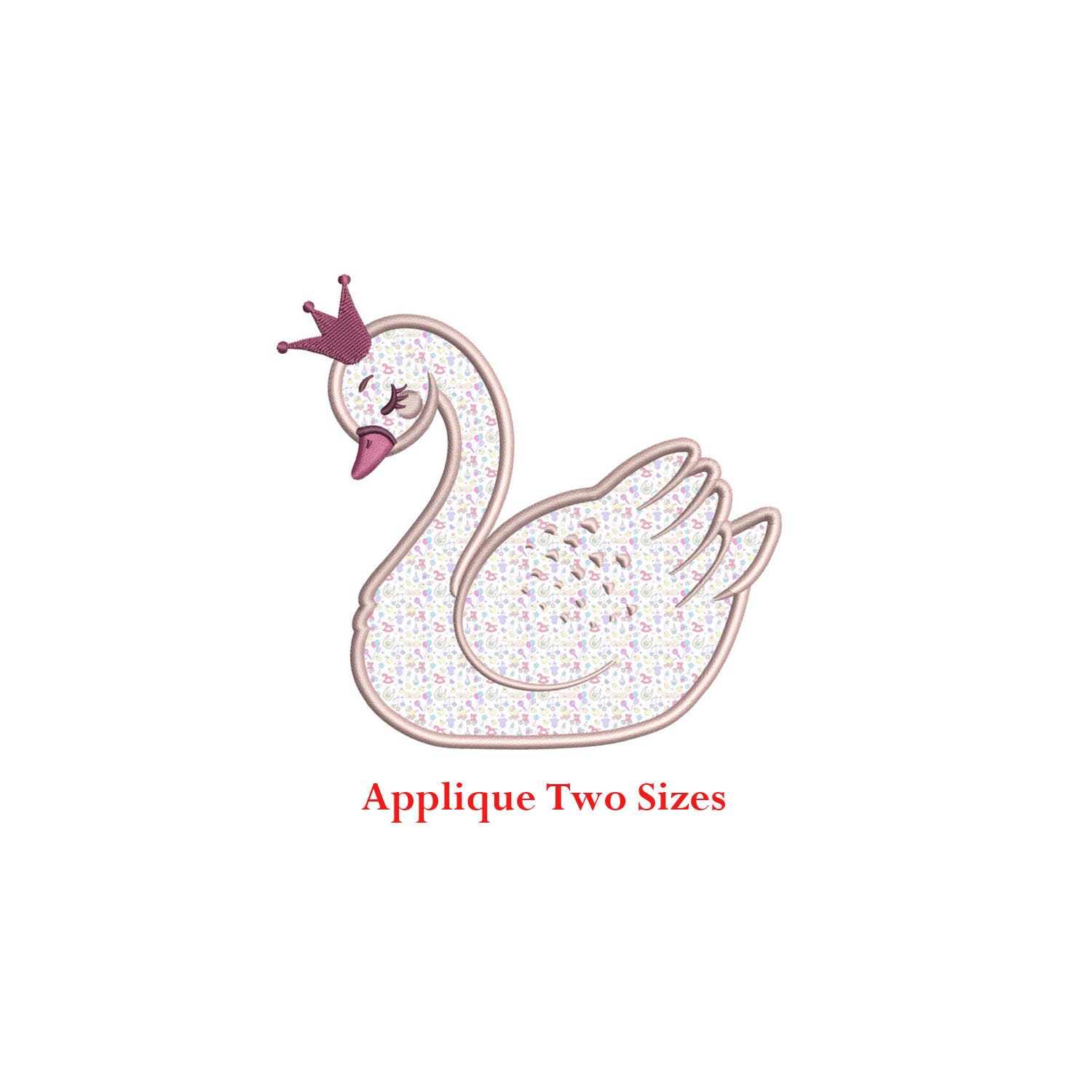 Applique Swan Embroidery Design / Machine Embroidery / Swan - Etsy UK