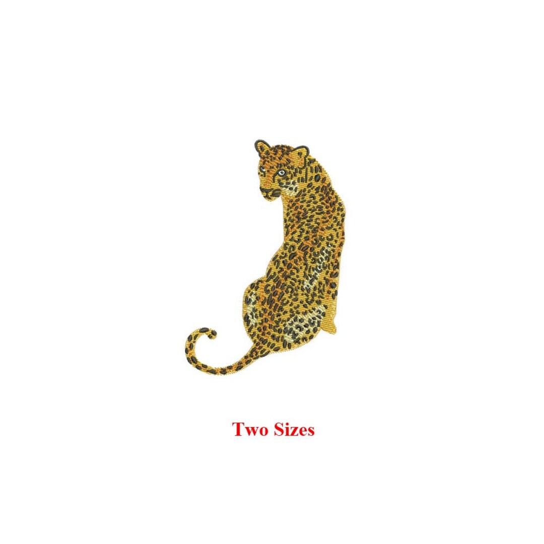 Leopard Animal Embroidery Design (digital Download) - Etsy