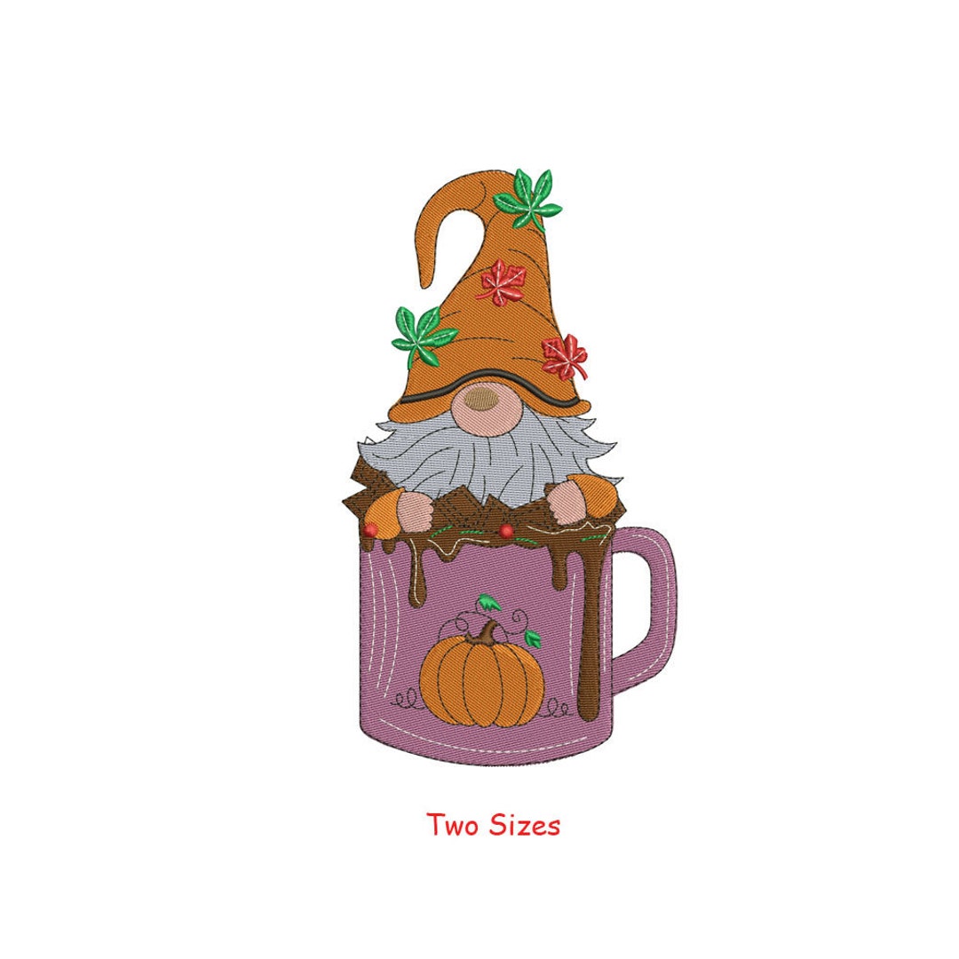 Autumn Gnome Machine Embroidery Design (digital Download) - Etsy