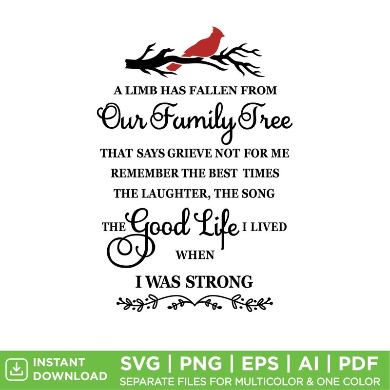 A Limb Has Fallen Svg - Etsy