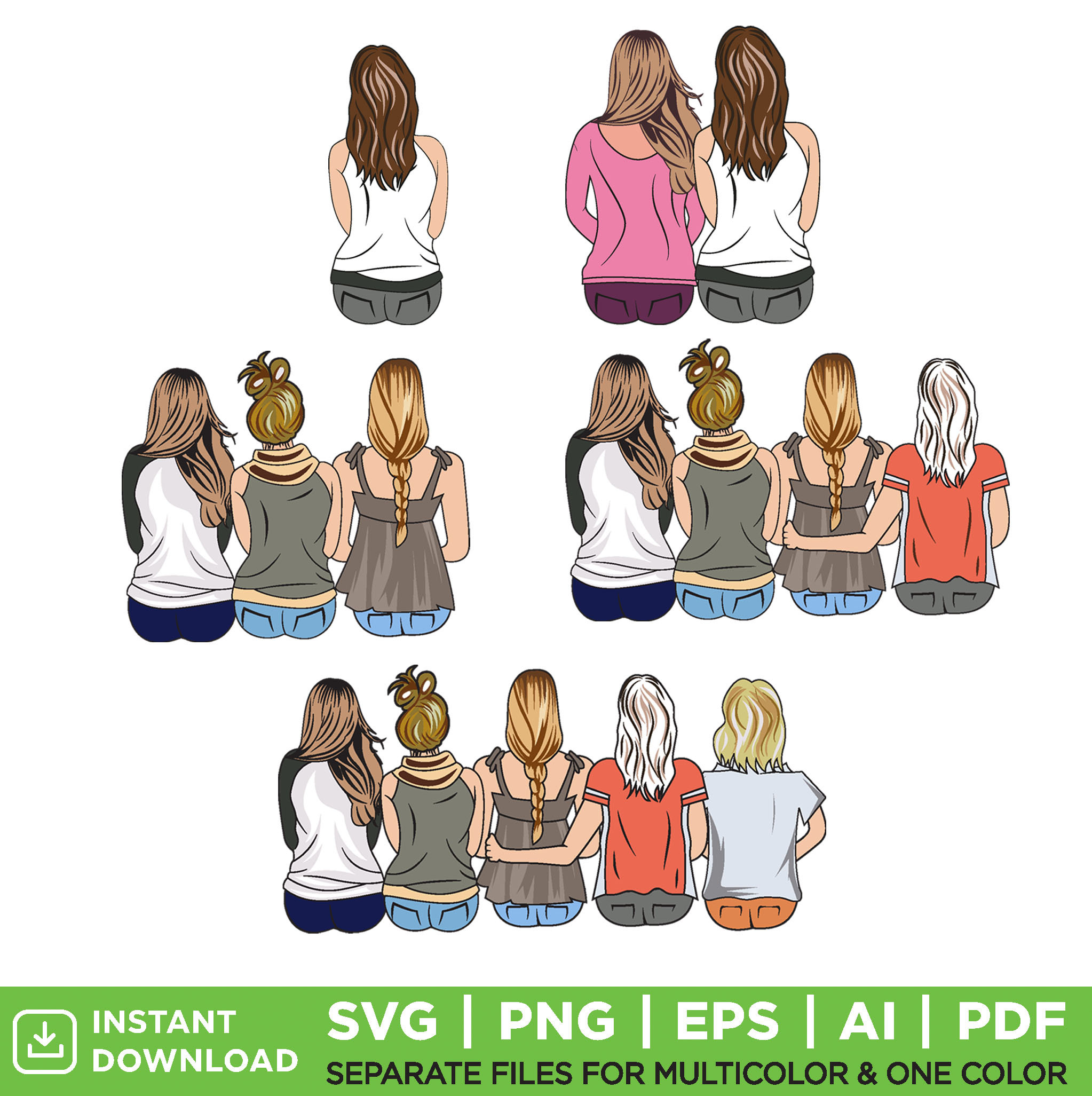 4 Sisters Clipart